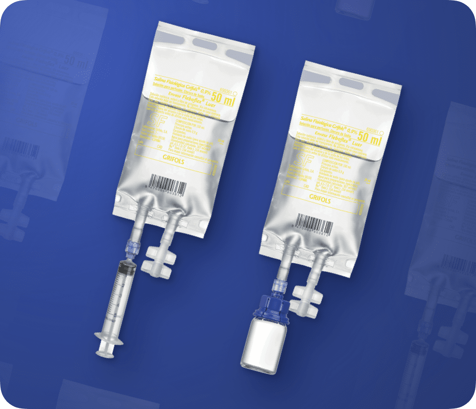 Fleboflex® Luer | Bolsas de Polipropileno Sin Aguja